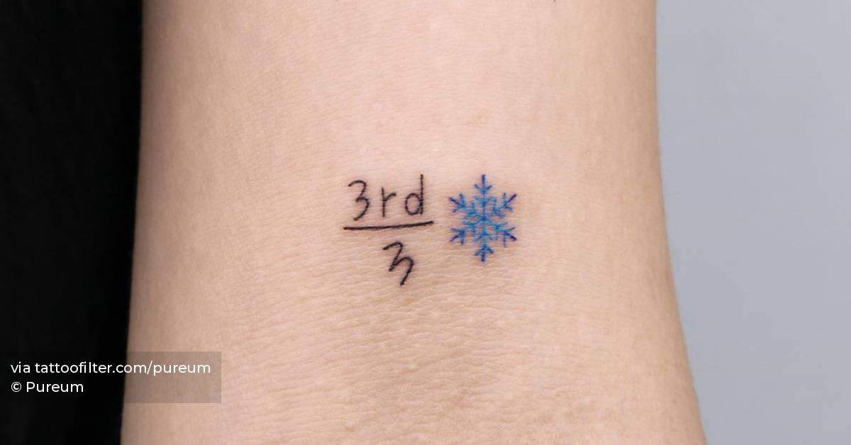 Tattoo for siblings - 3rd of three.