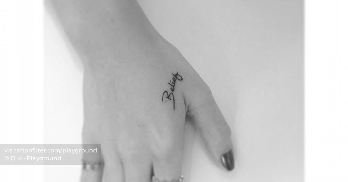 Word belief Tattooed On The Hand word-belief-tattooed-on-the-hand
