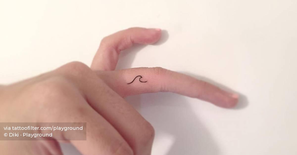 Wave Finger Tattoos Finger Tattoos For Men With Meaning: Unique