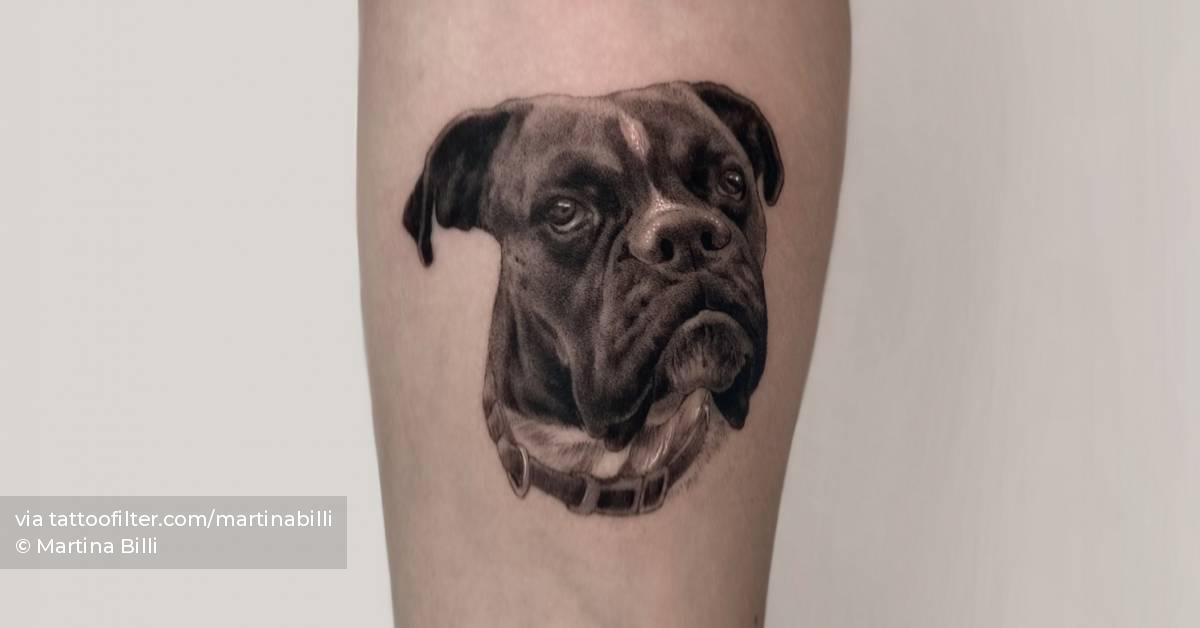Boxer Dog Tattoo Designs