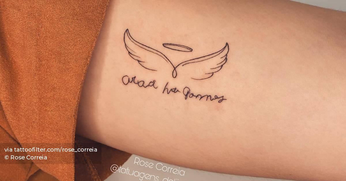Tatuagem de assinatura. Homenagem para a Avó que