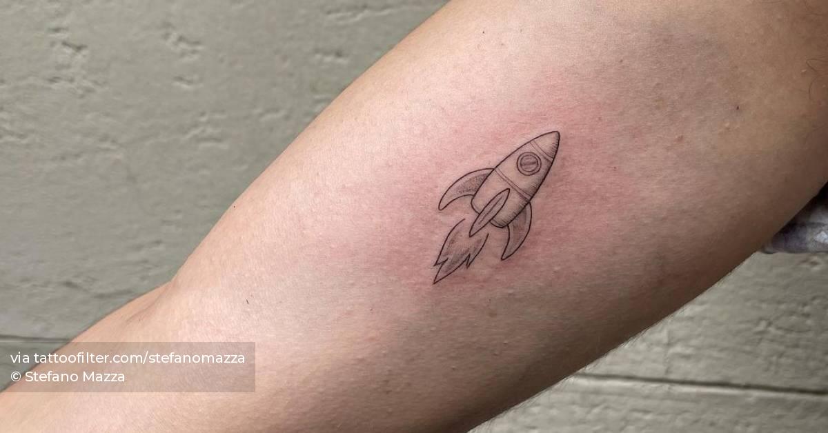 Simple Rocket Tattoo Temporary Tattoo: Rocket Online Wholesale
