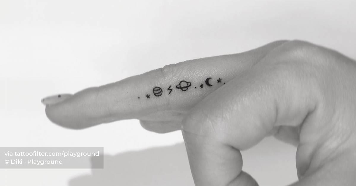 Galaxy Finger Tattoos Profil For Tattoo