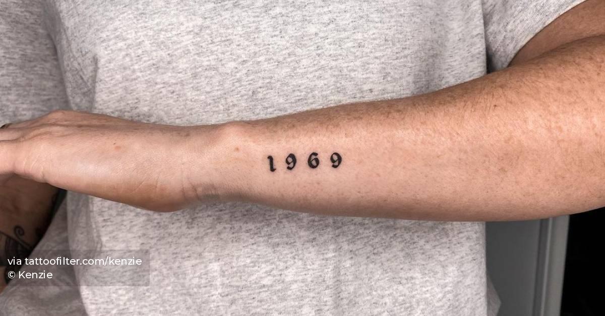 1969 Lettering Tattoo Done On The Wrist 1969 Lettering Tattoo Done On The Wrist