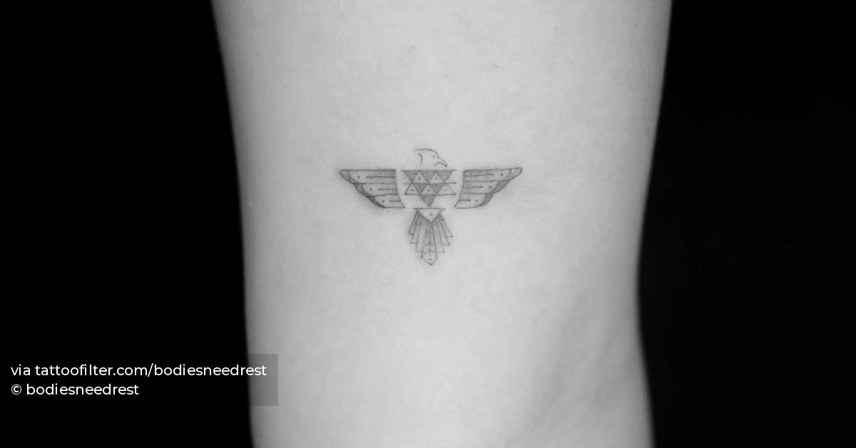 Simple Thunderbird Tattoos The Native Thunderbird Symbol Represents