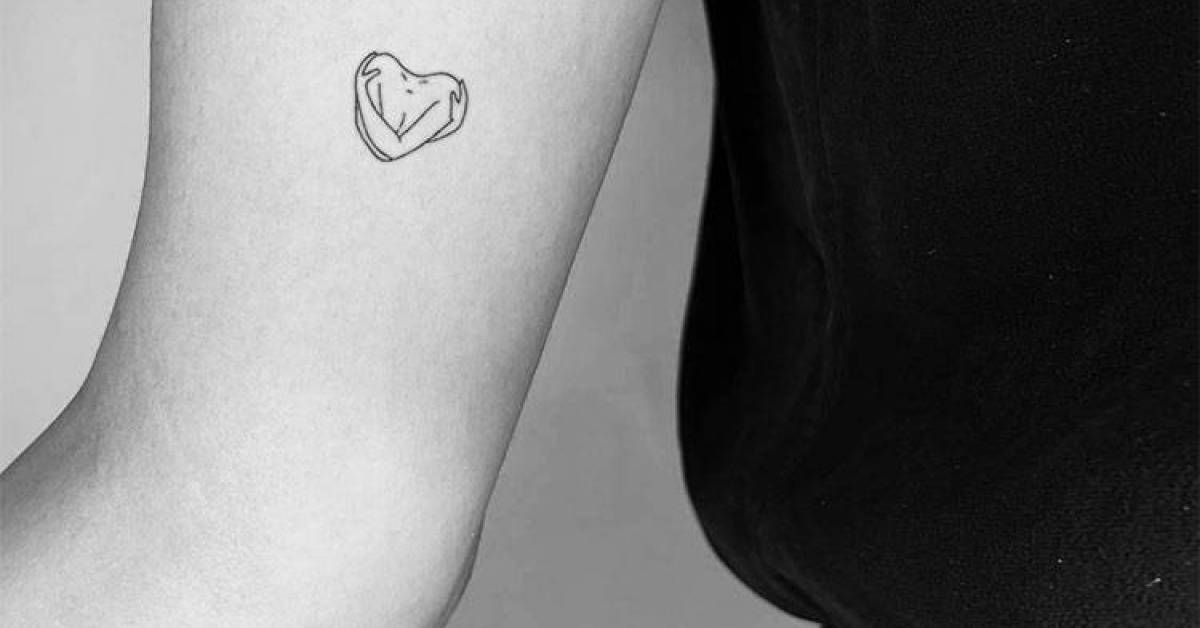 Self hug temporary tattoo, get it here