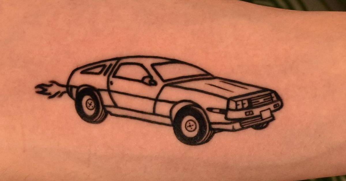 Back To The Future Delorean Tattoo Bob Hodge Tattoo #backtothefuture