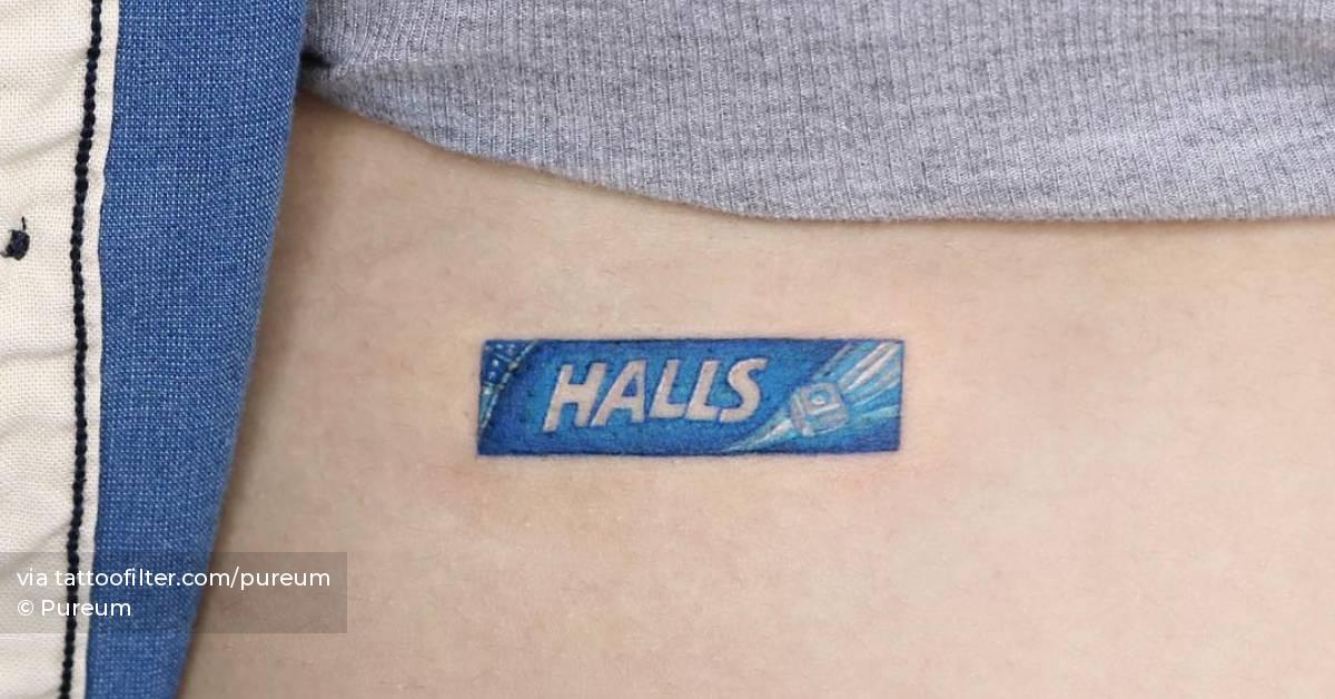 Halls tattoo located on the rib.
