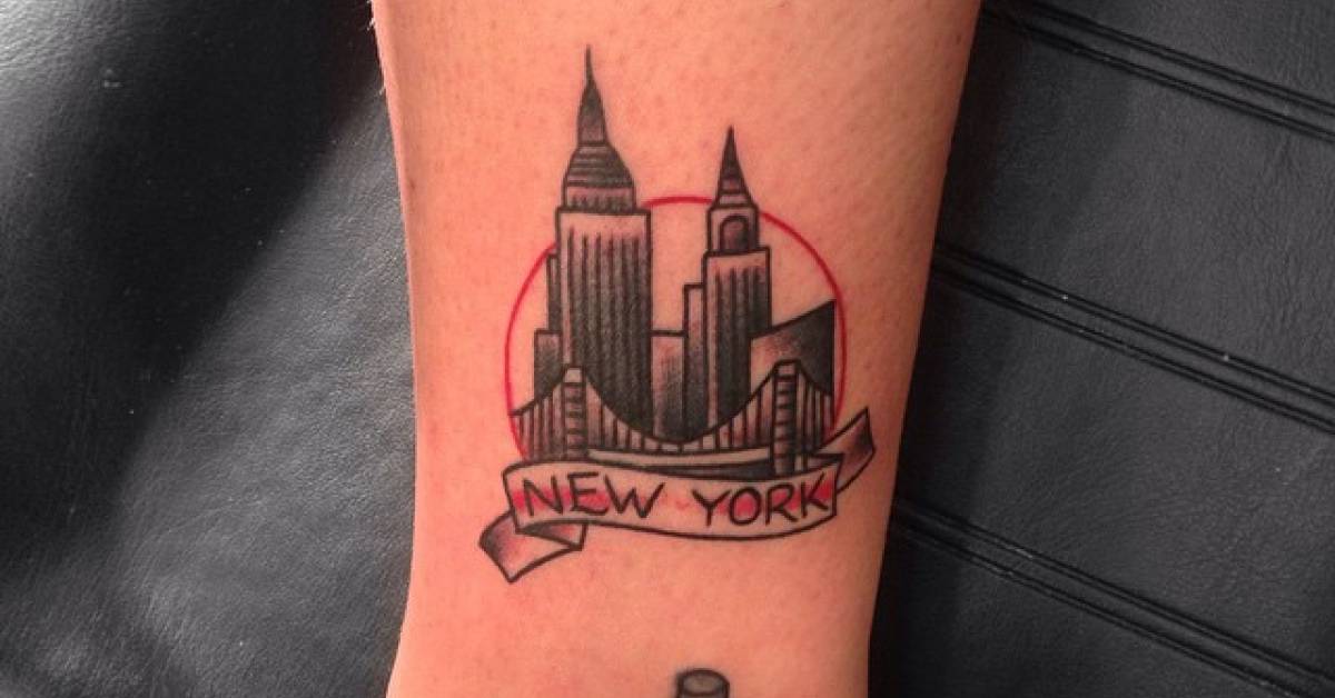 New York inspired traditional style tattoo.