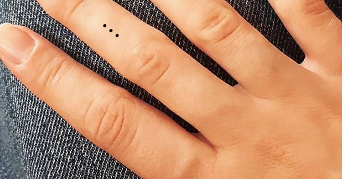 Three little dots temporary tattoo, get it here