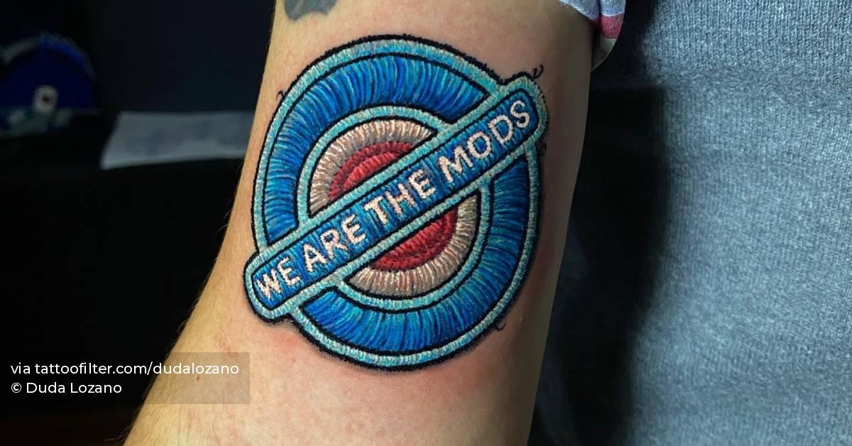 We Are the Mods patch tattoo located on the inner arm.