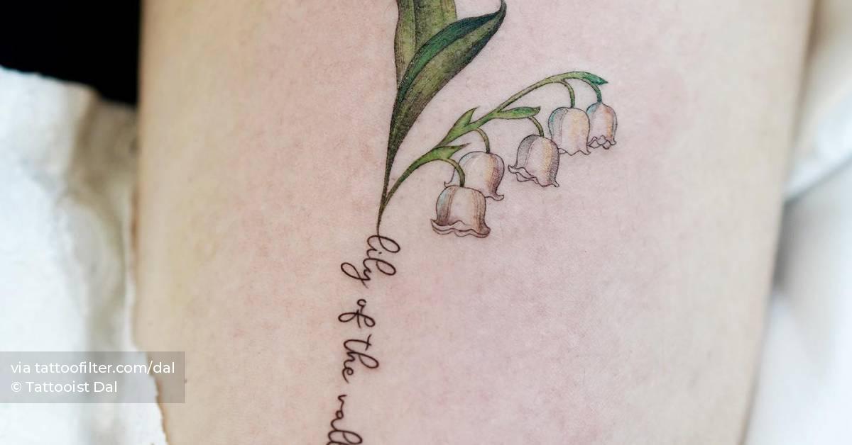 Lily Name Tattoo