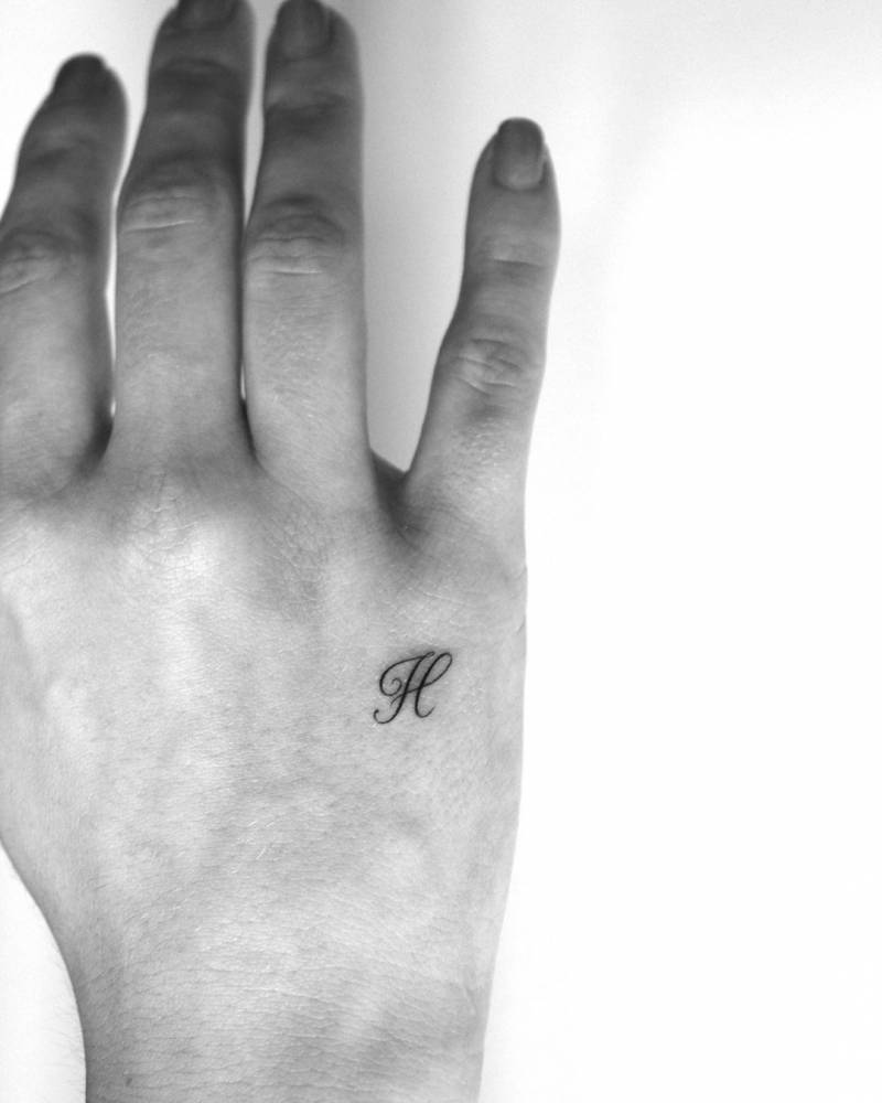 Letter H Tattoo