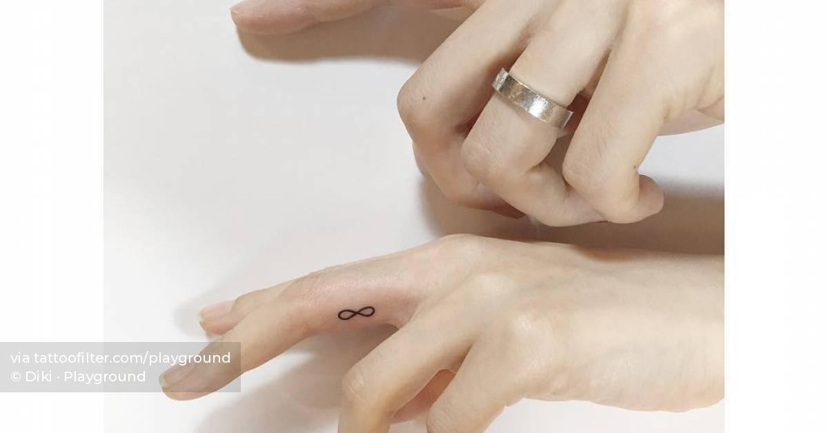 Minimalistic matching infinity symbol tattoo for best