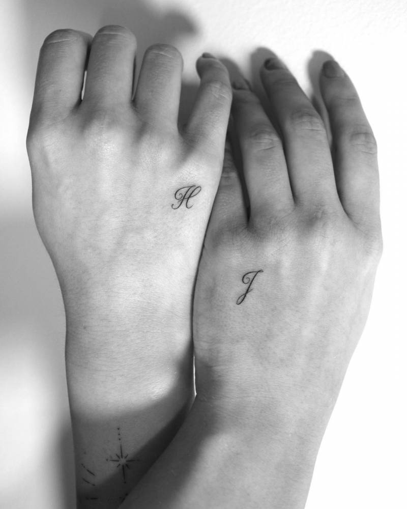 Matching Letters H And J For Couple Matching Letters H And J For Couple