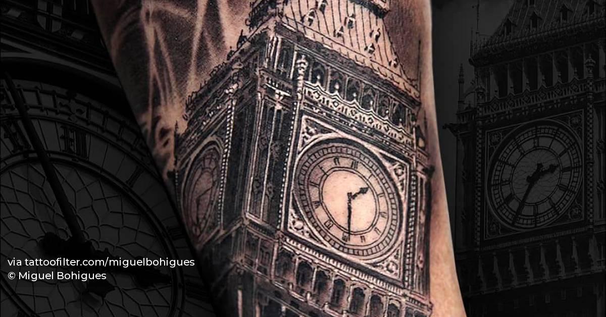 Big Ben Face Tattoos