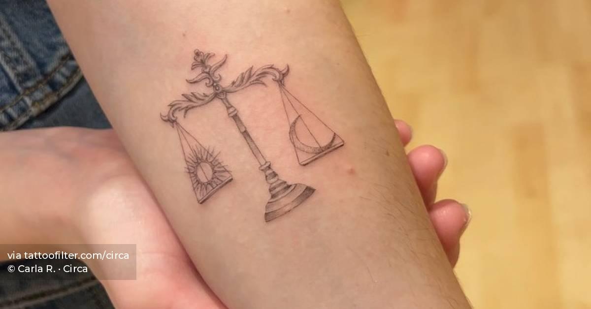 Scale tattoo located on the inner forearm,