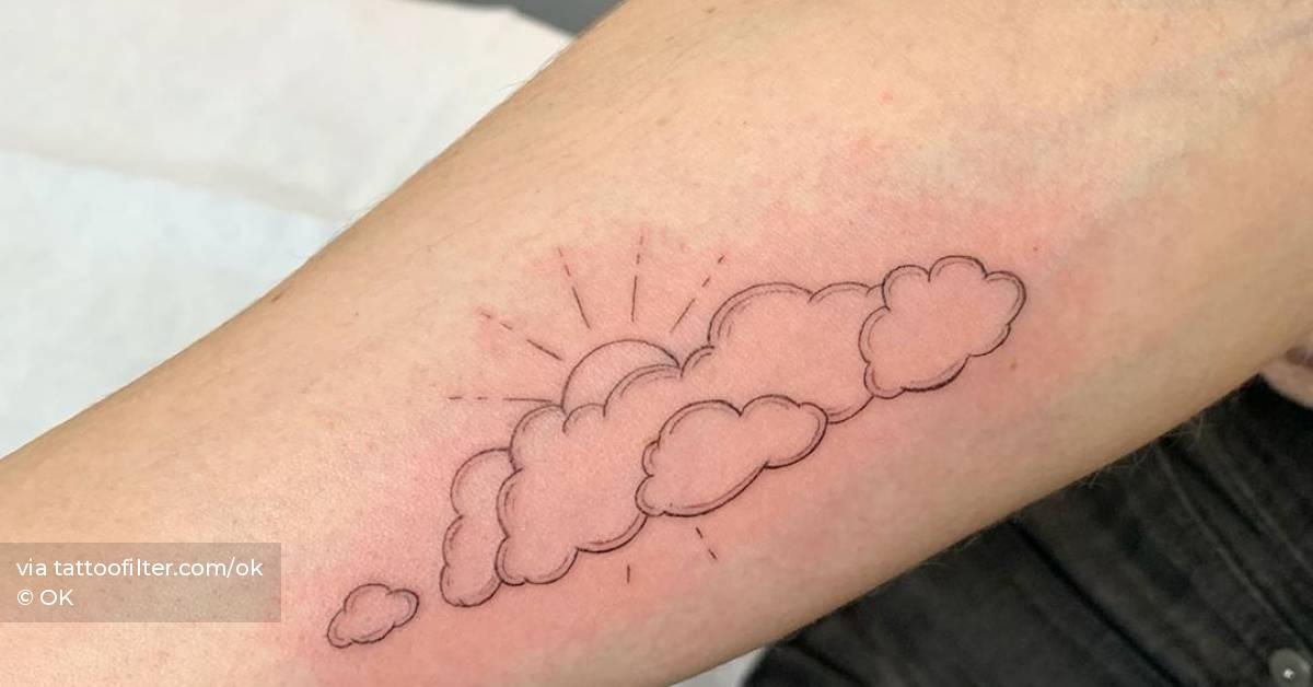 Partly cloudy.