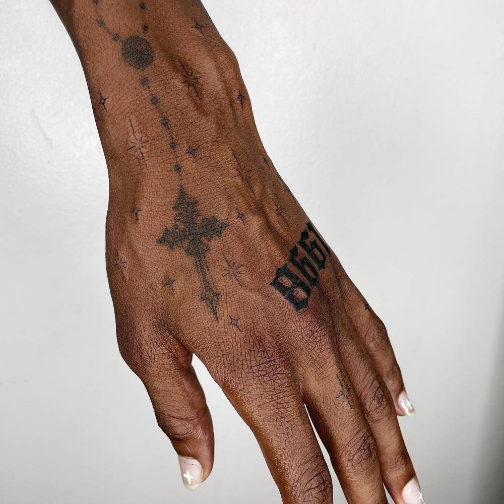 1998 Lettering Tattoo Done On The Hand 1998 Lettering Tattoo Done On The Hand