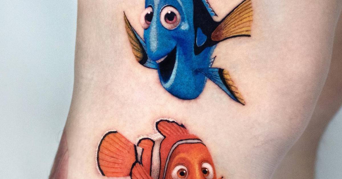 Personajes Buscando A Nemo Tatuaje