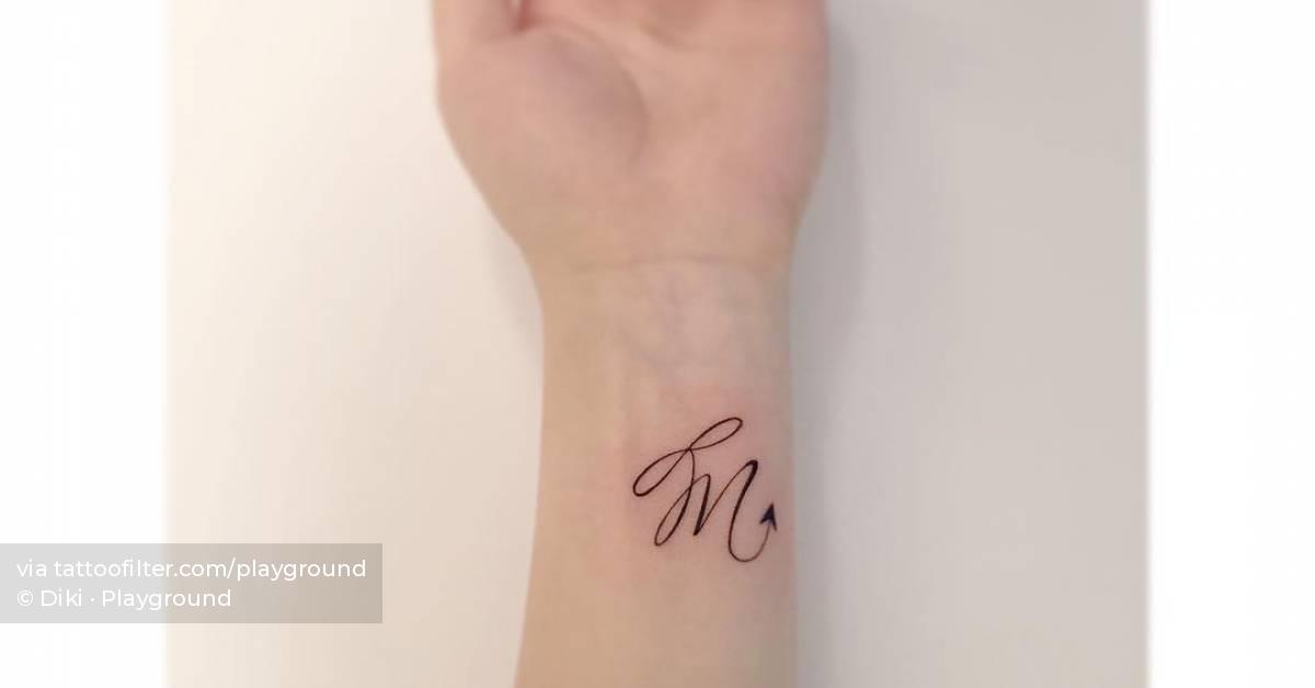 Infinity symbol and Scorpio zodiac symbol.