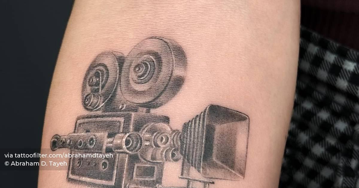 Movie Camera Tattoos Borneo Ink Tattoo On X: "Repost From @benji_tatts