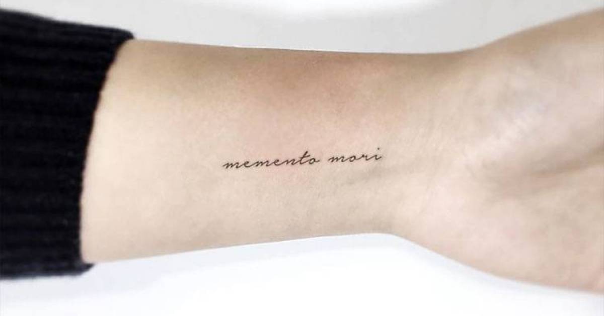 “Memento mori” (Latin for 'remember that you [have