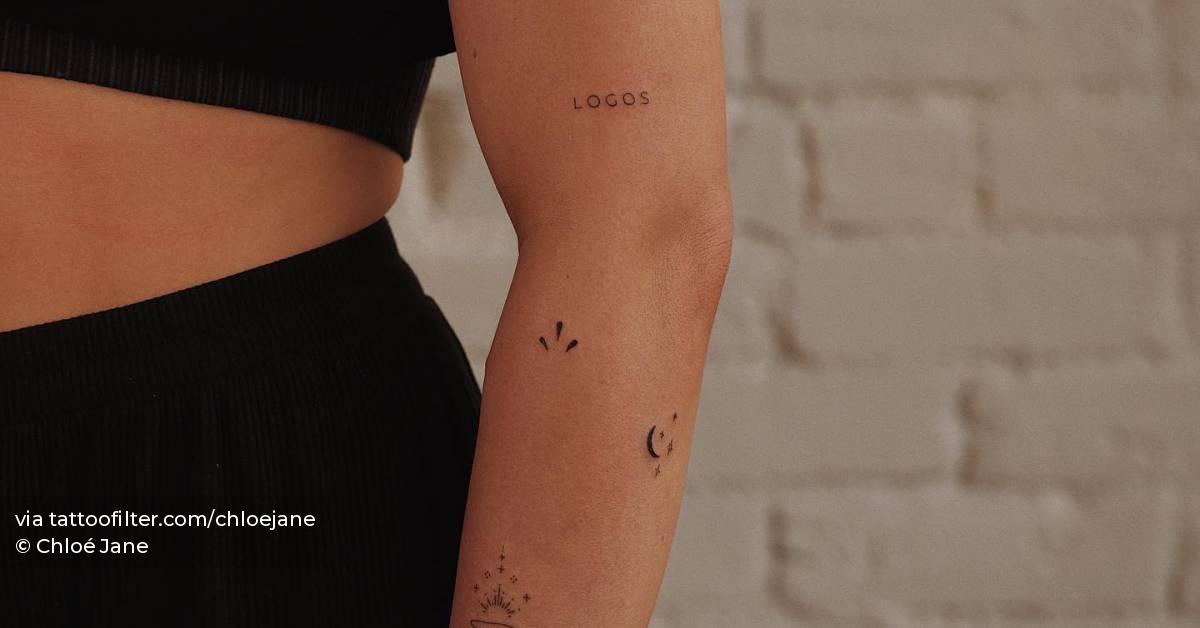 Fine line style arm composition tattoos.