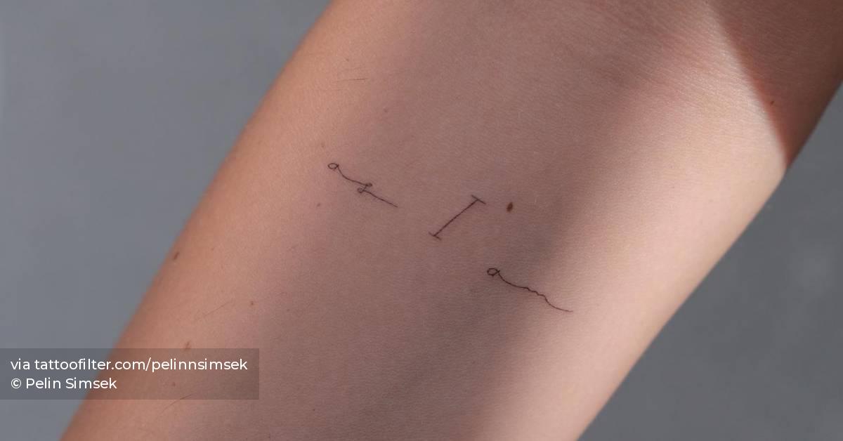 Tattoo that says "as I am" located on the inner