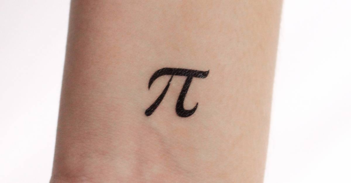 Pi Temporary Tattoo