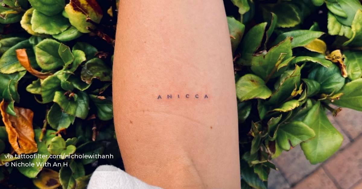 Anicca Pali Tattoos