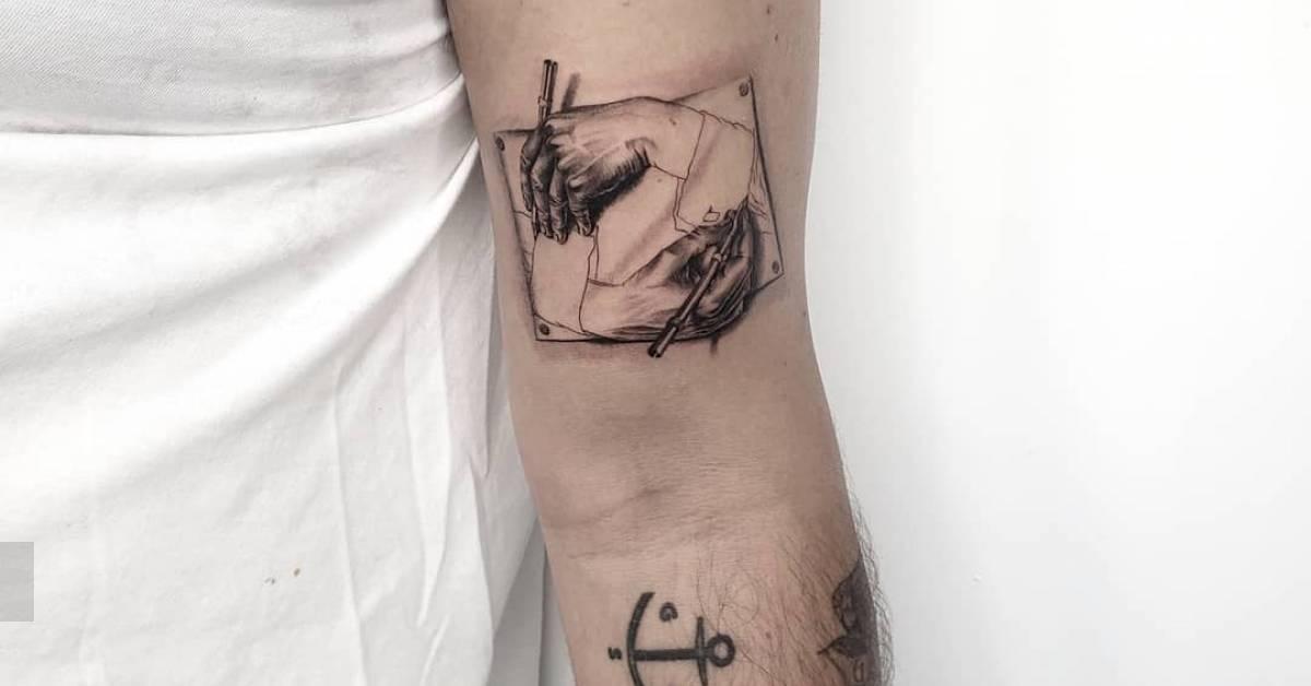 M.C. Escher's "Drawing hands" (3h 40m)