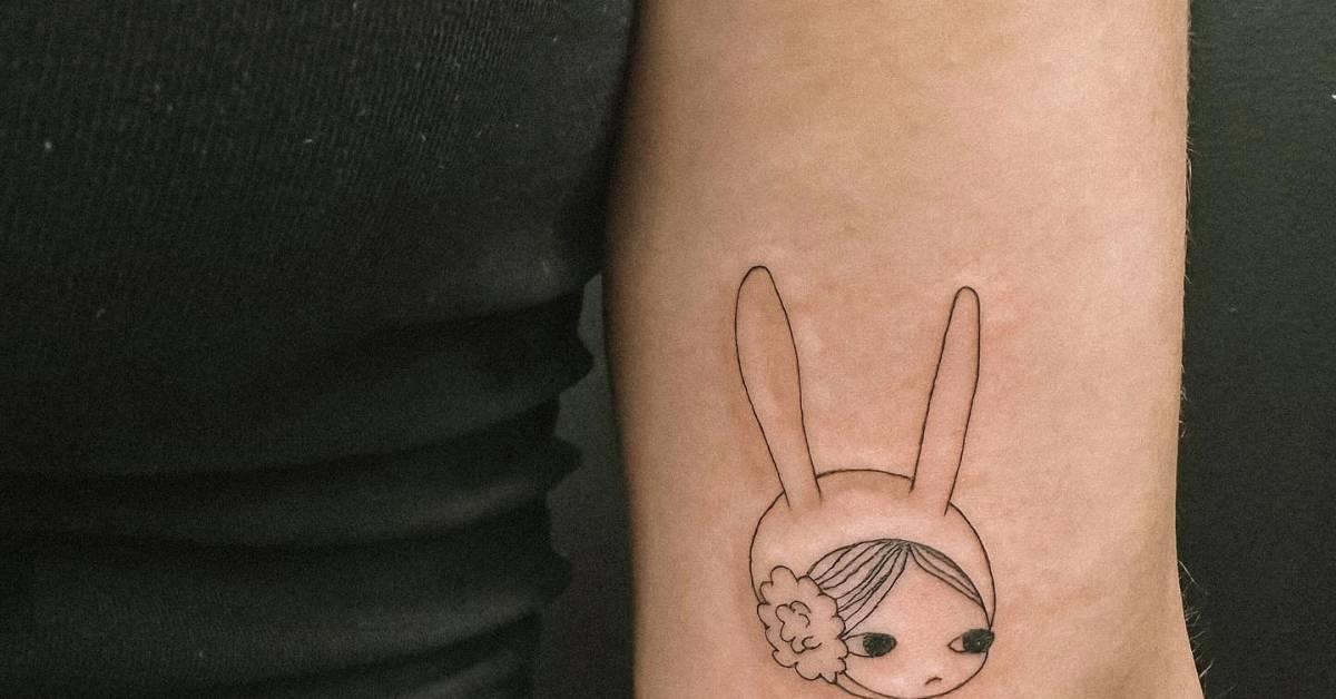 Tattoo based on Aya Takano's artwork.