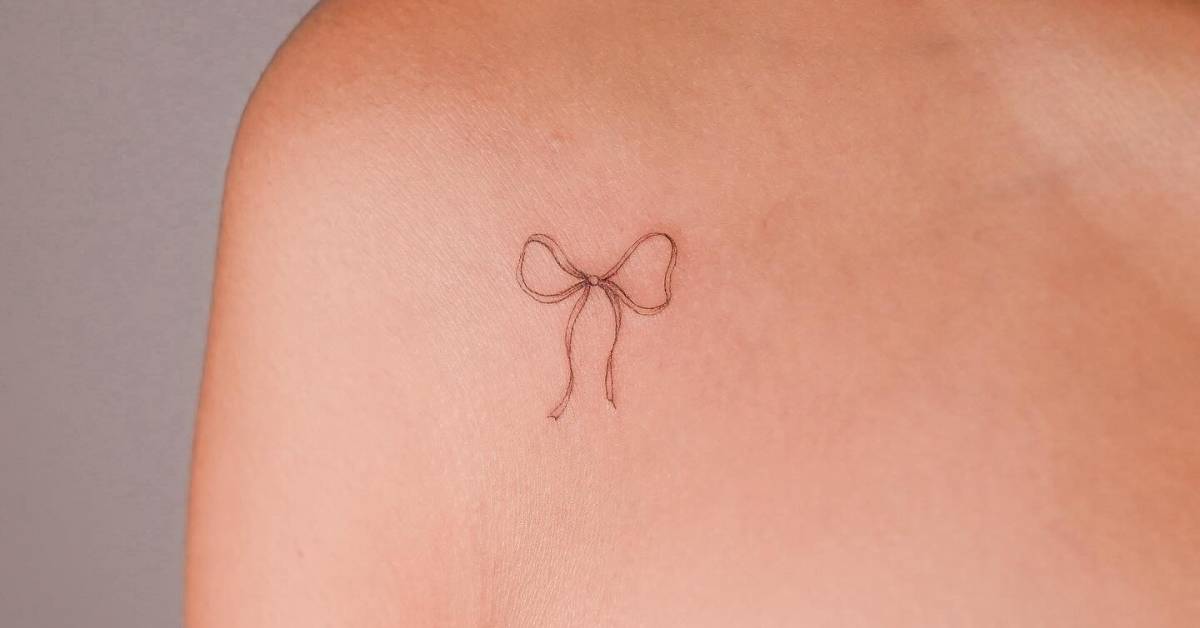 Feminine Bow Tattoos: ultra girly ballet-inspired ink