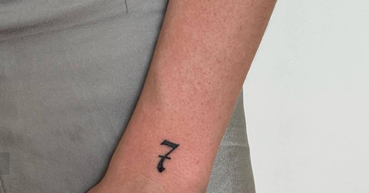 Number 7 Tattoo Fonts Amazon.com : Rose Typewriter Font Number 4 Four