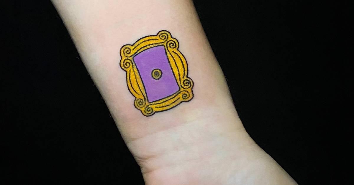 Frame from 'Friends' tattooed on the wrist.
