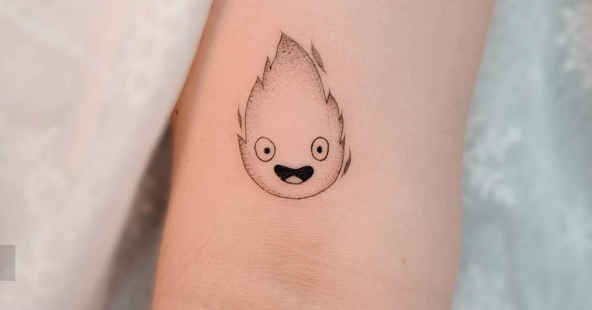 Ghibli Calcifer Tattoos