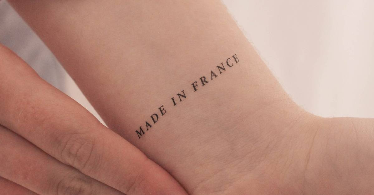 French Lettering Tattoos We Are All Stories, In The End. — OP You