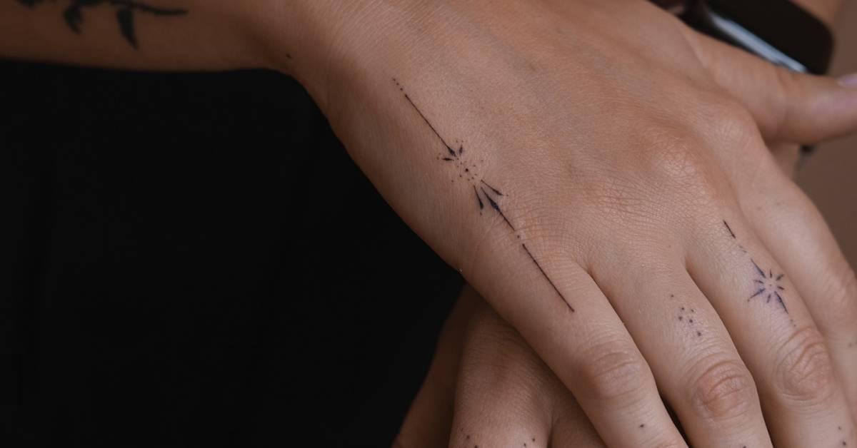 Hand poked individual matching finger composition