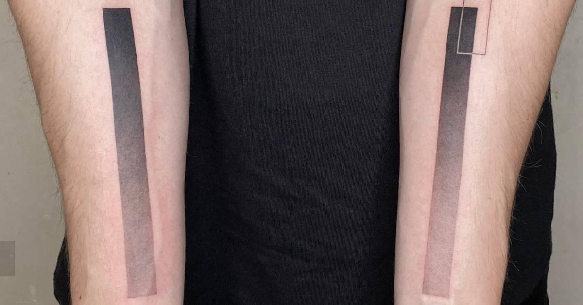 Individual matching spectrum tattoo located on the