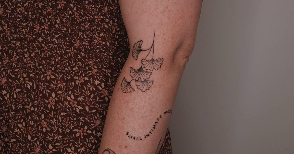 Arm composition tattoo collection.