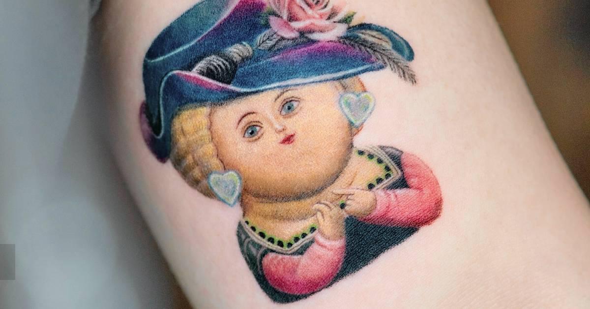 Her baby girl, Victoria, reminds her of Botero’s