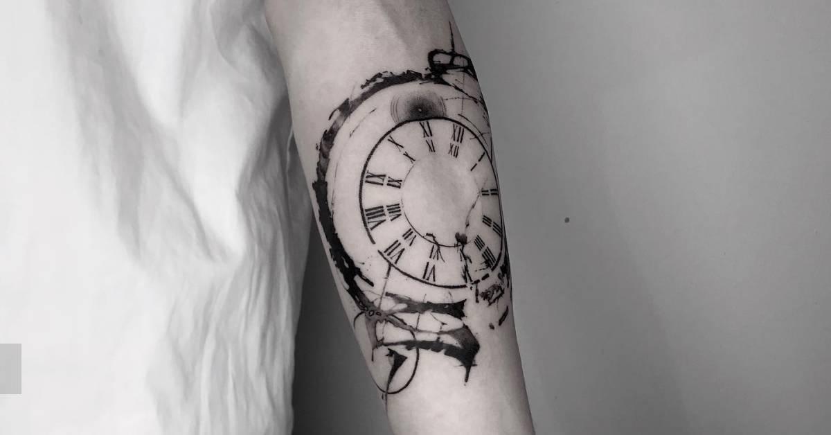 Simple Clock Tattoo