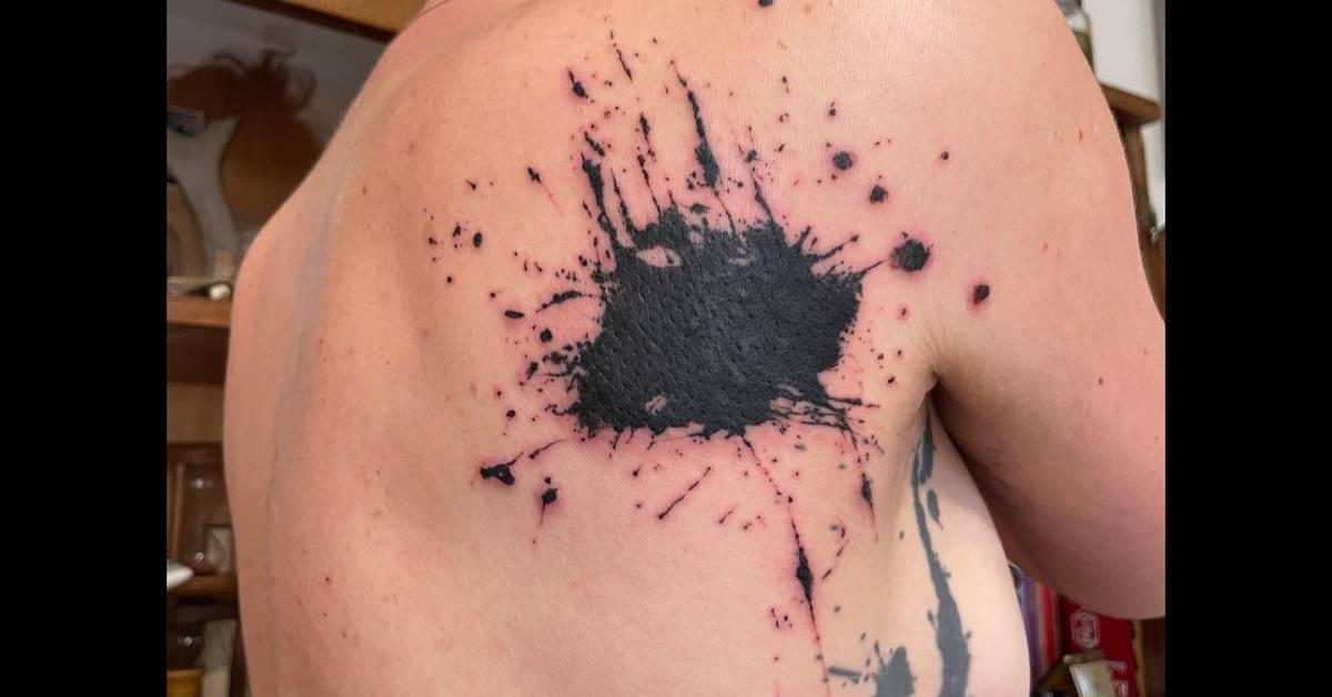 Paint splatter tattoo - Bronctattooaus.com