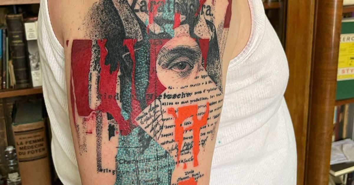 Nietzsche Abyss Tattoo