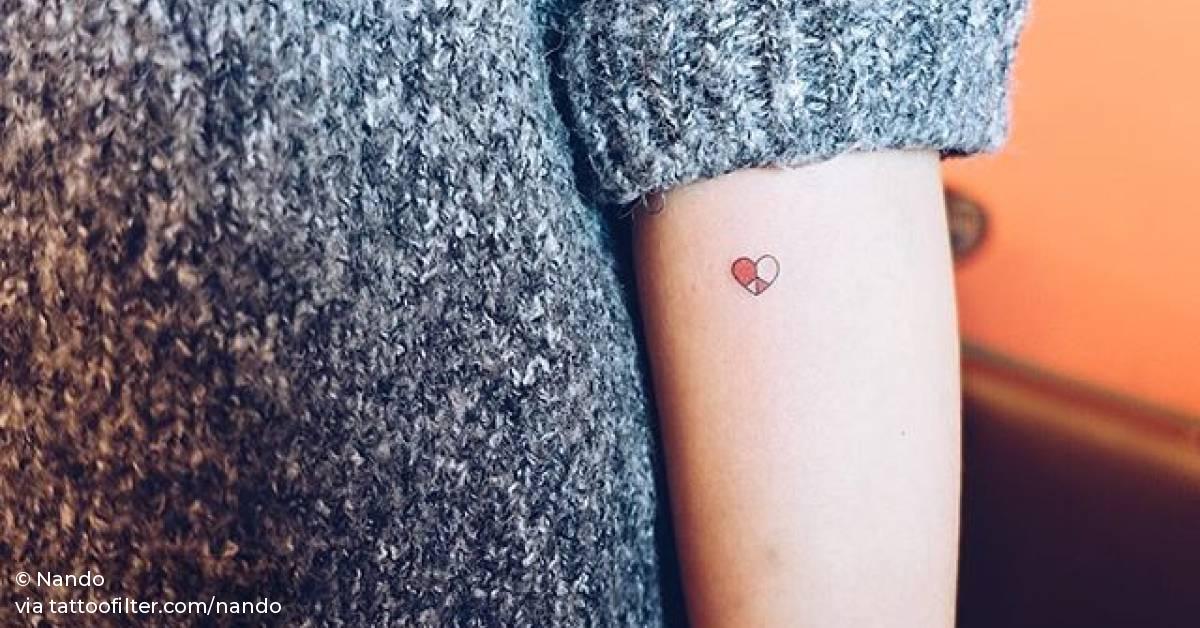 Peace Heart Tattoos